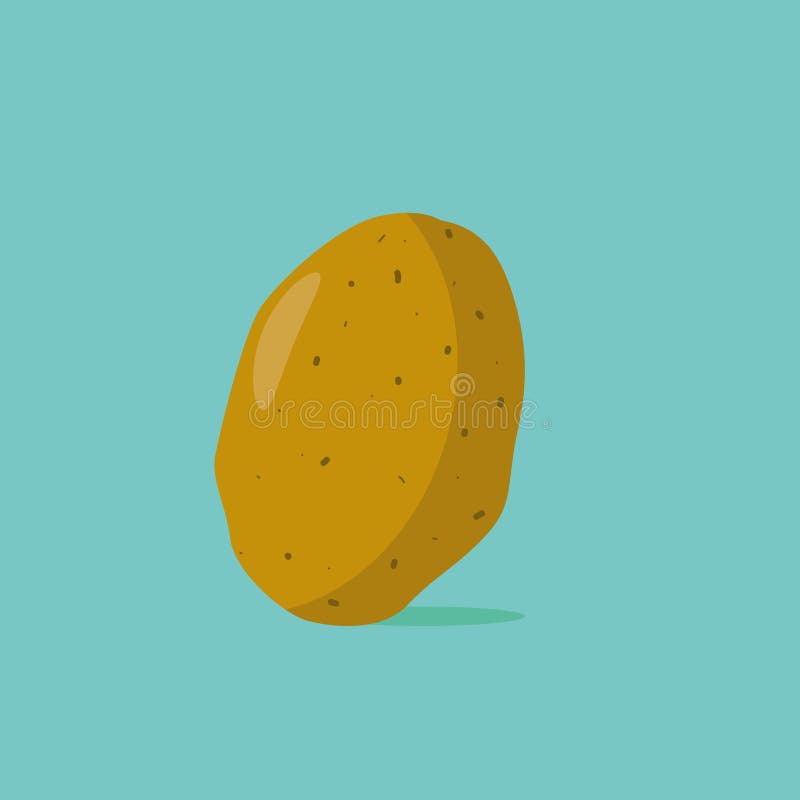 Potato Vector Illustration. Minimalistic Flat Illustration of Popular ...