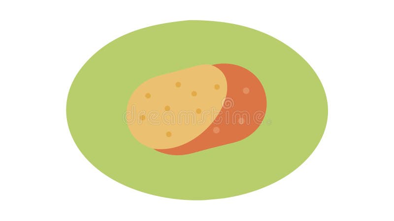Potato Vegetable Flat Design Vector Icon, Vector Design Generative AI ...