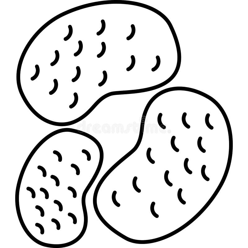 Potato Outline Stock Illustrations – 8,693 Potato Outline Stock ...