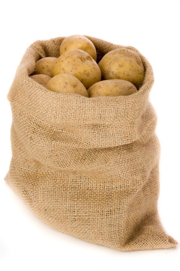 Small Potatoes Bag White Background Stock Photos - Free & Royalty-Free ...