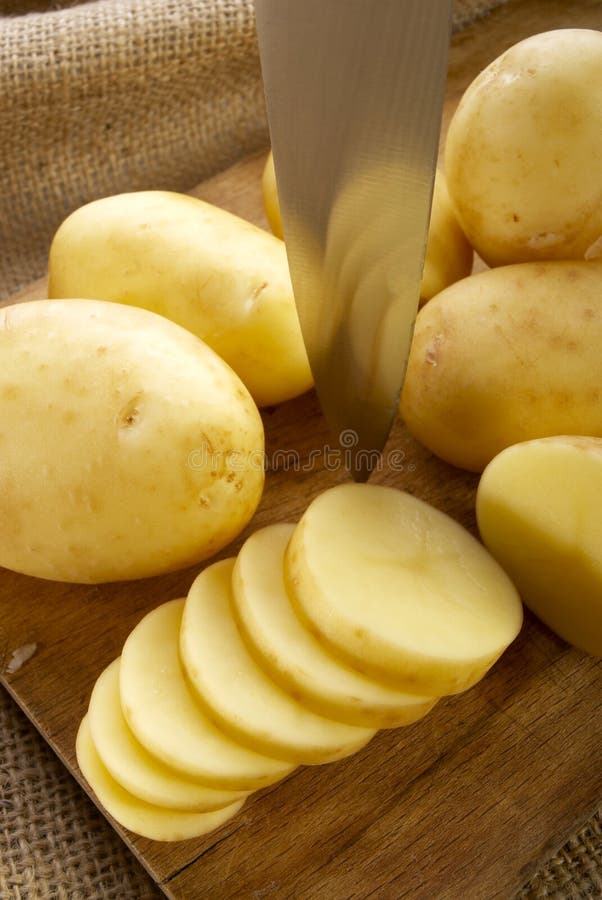 Potatoes stock photo. Image of farm, diet, frites, burlap - 2505638