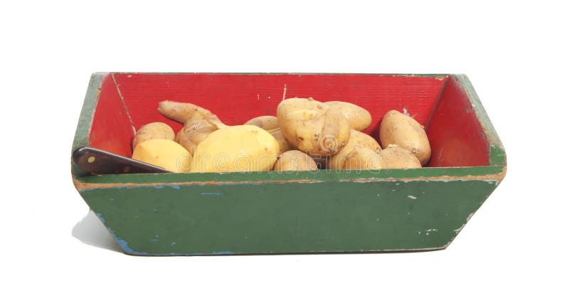 Potatoes in a box stock image. Image of peel, arrangement - 19004127