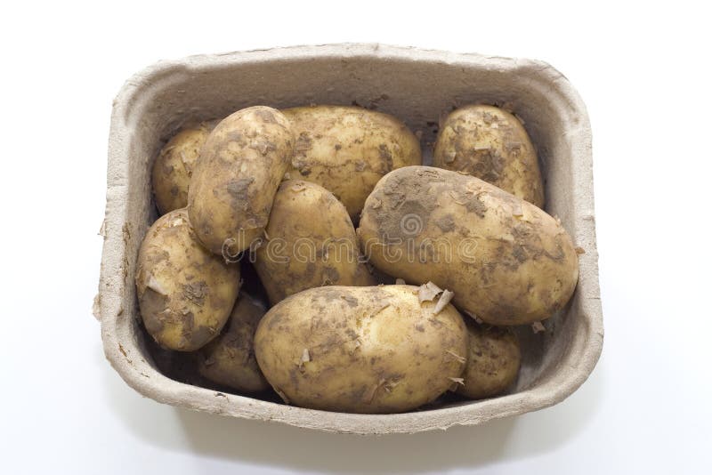 Potatoes in a box stock photo. Image of food, harvest - 32035478