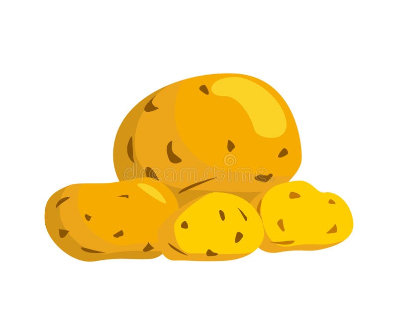 Potatoes Flat Icon stock vector. Illustration of cultivation - 272630146