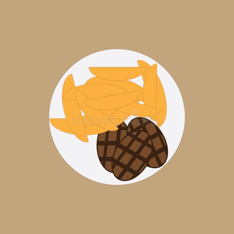 Potatoes-and-meatballs Icon Stock Vector - Illustration of healthy ...