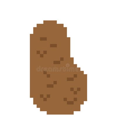 Potatoes Pixel Art. Potato 8 Bit. Pixelate Vegetable Stock Vector ...