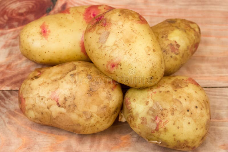 Potatoes on the table stock image. Image of agriculture - 72601805