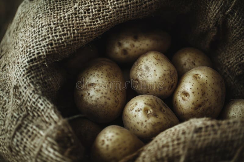 Potatoes on Table stock photo. Image of tomatoes, sacks - 378668544