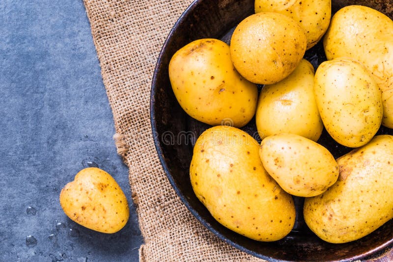 Potatoes top view. stock image. Image of close, fresh - 84971993