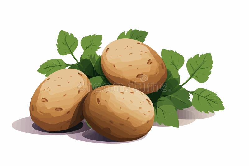 Potatoes Vector Flat Minimalistic Isolated Illustration Stock Vector ...