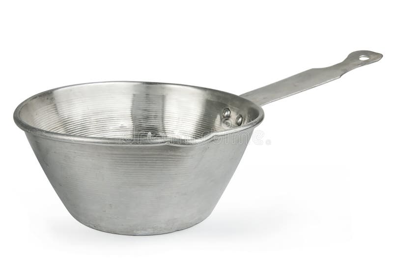 Pote de aluminio imagen de archivo. Imagen de utilizado - 46352281