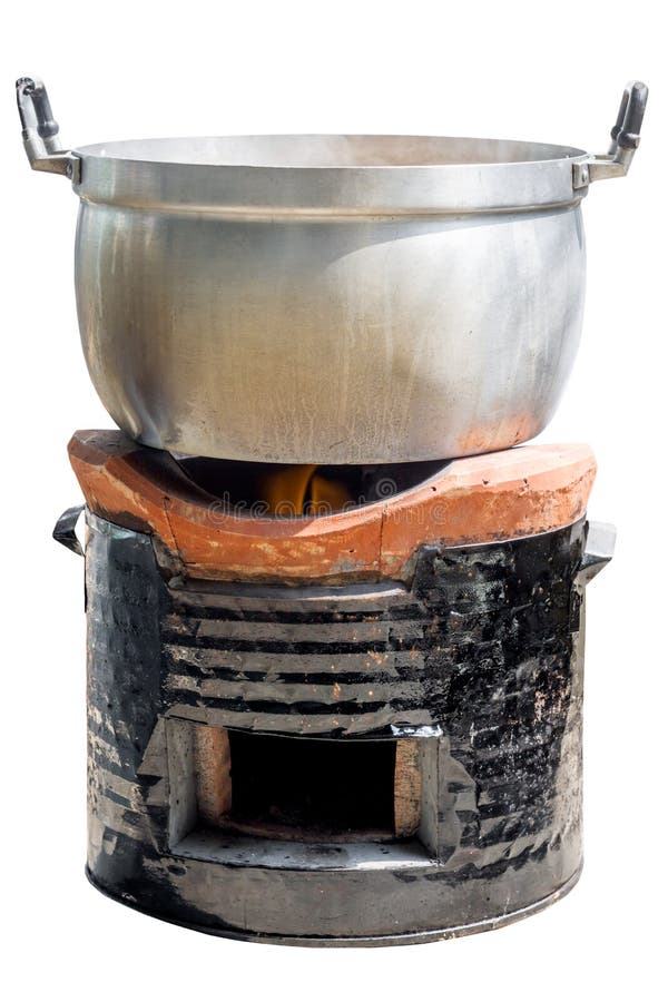 Pote De Aluminio En Estufa Tradicional Foto de archivo - Imagen de ...