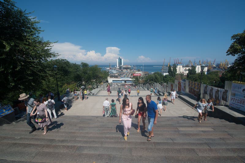 Potemkin stairs, Odessa editorial image. Image of culture - 86985720