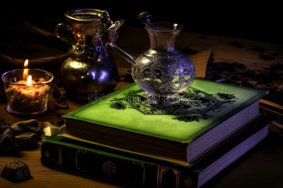 Potent Magic Book Poison. Generate Ai Stock Illustration - Illustration ...