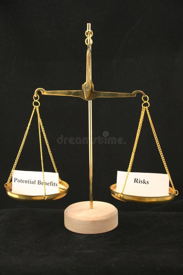 Risks Outweigh the Benefits - Conceptual Stock Image - Image of choice ...
