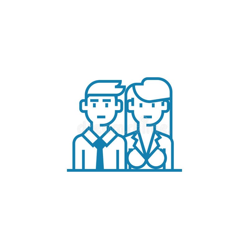 Potential Clients Linear Icon Concept. Potential Clients Line Vector ...