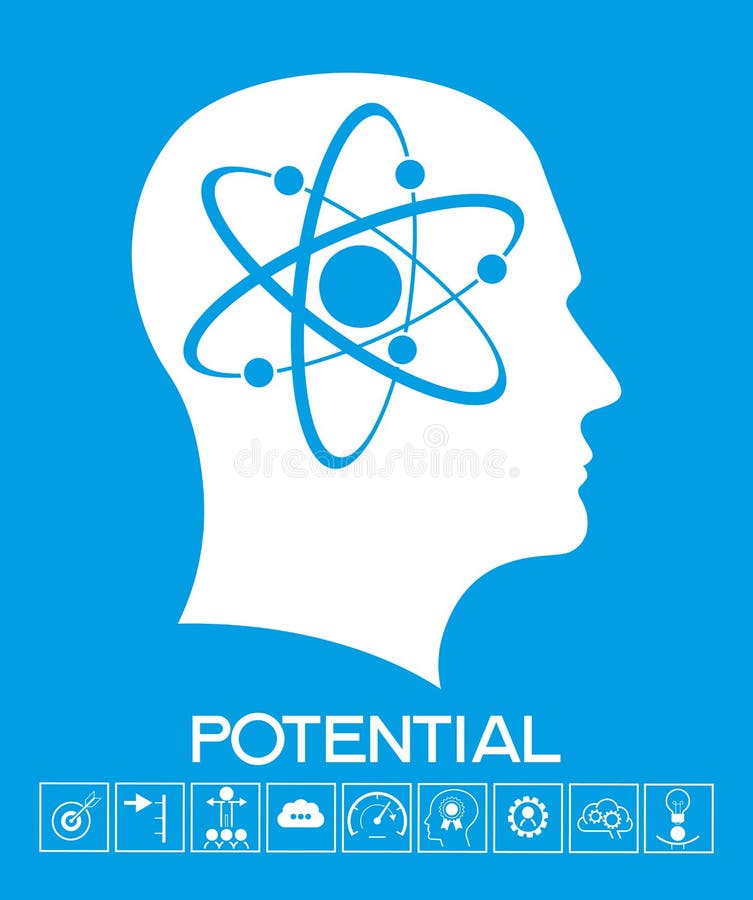 Potential design concept stock vector. Illustration of brain - 99137600