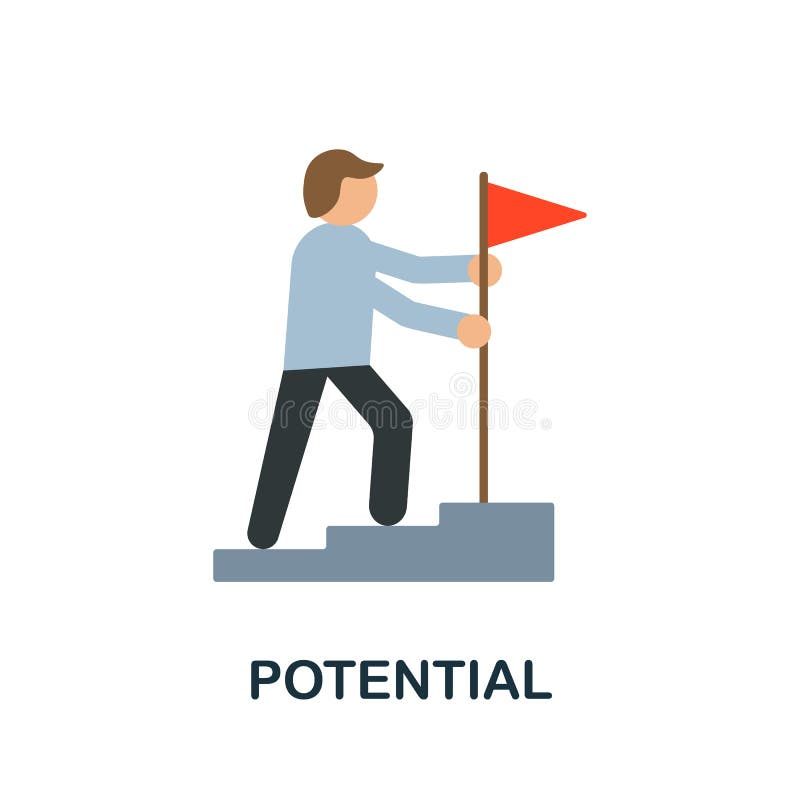 Potential Icon. Line Style Symbol from Productivity Icon Collection ...