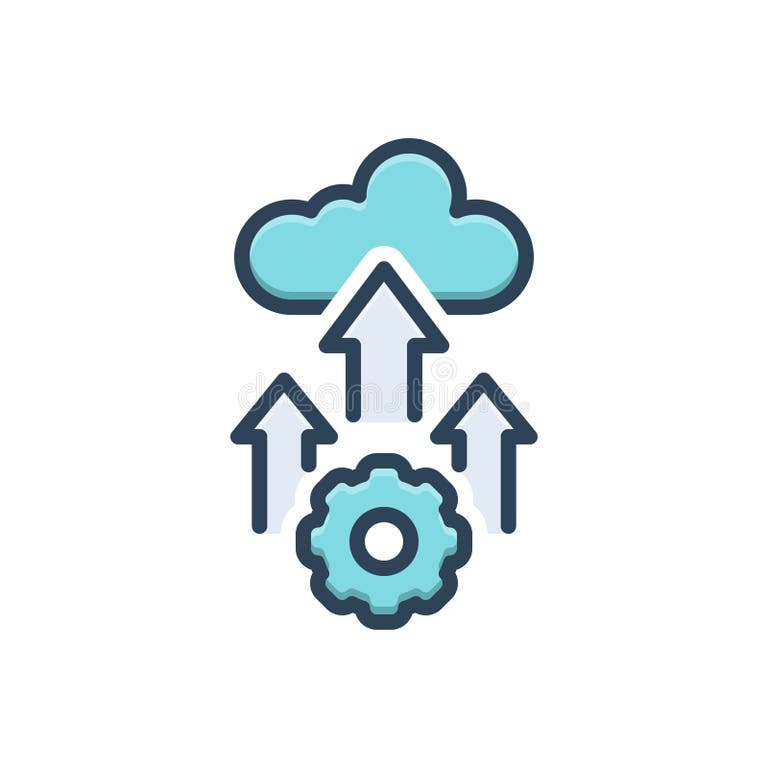 Color Illustration Icon for Potential, Concept and Upward Stock Vector ...