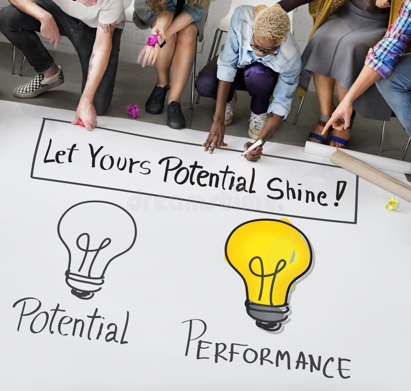Potential Performance Capacity Motivation Skill Concept Stock Image ...