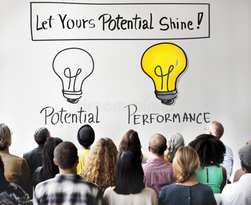Potential Performance Capacity Motivation Skill Concept Stock Photo ...