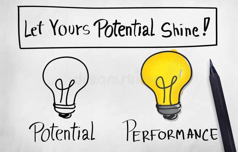 Potential Performance Efficiency Accomplishment Concept Stock Image ...