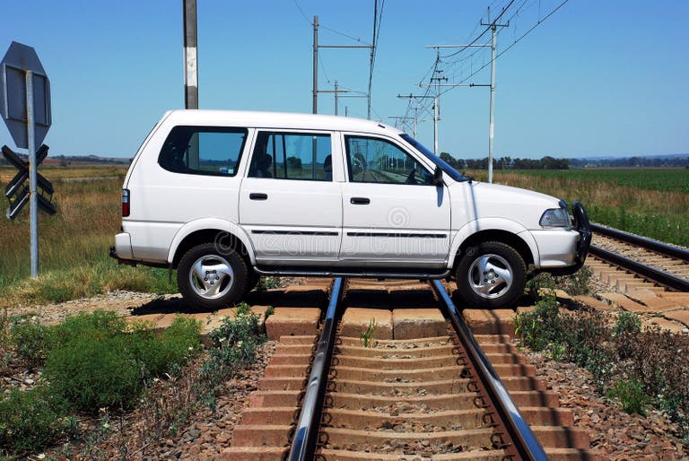 Potential Train accident stock photo. Image of illegal - 10063528