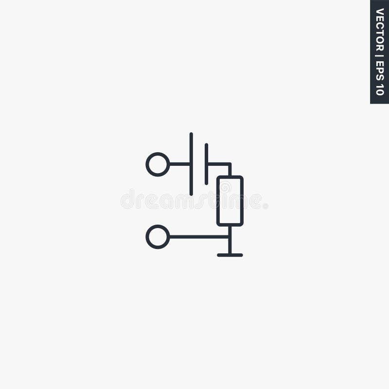 Potentiometer, Linear Style Sign for Mobile Concept and Web Design ...