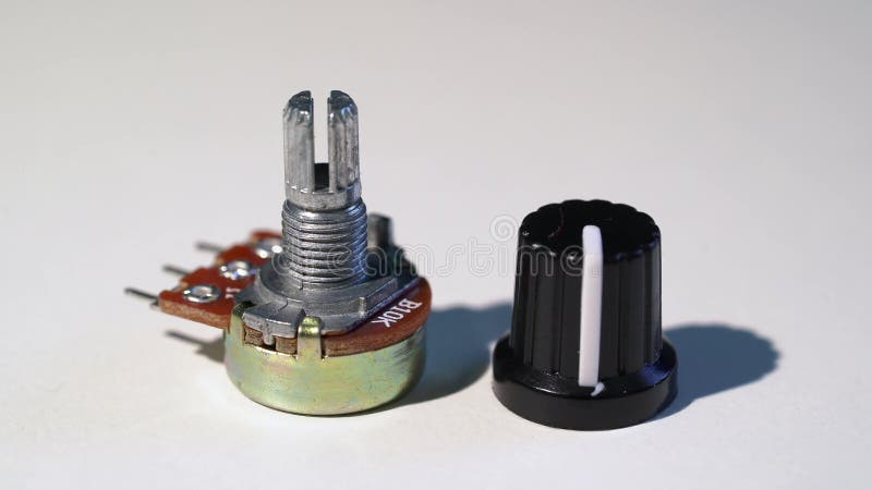 Potentiometer Variable Switch Control Rheostat Electronic Engineering Arduino. Stock Video ...