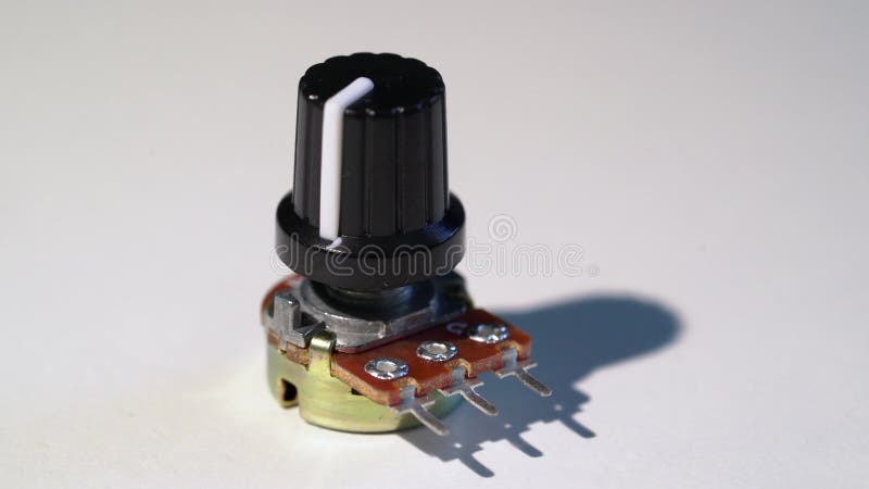 Potentiometer Variable Switch Control Rheostat Electronic Engineering Arduino. Stock Video ...