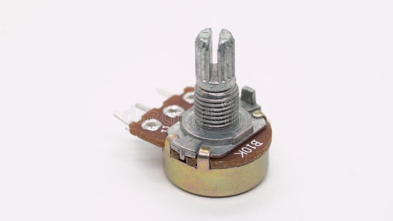 Potentiometer Variable Switch Control Rheostat Electronic Engineering Arduino. Stock Video ...