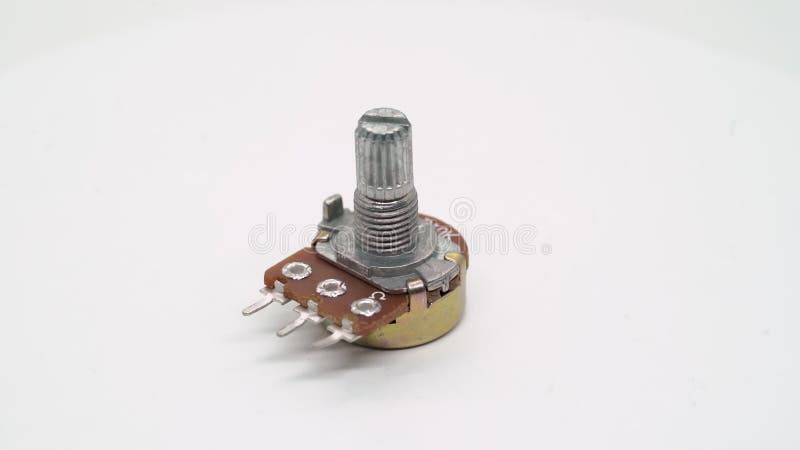 Potentiometer Variable Switch Control Rheostat Electronic Engineering Arduino. Stock Video ...