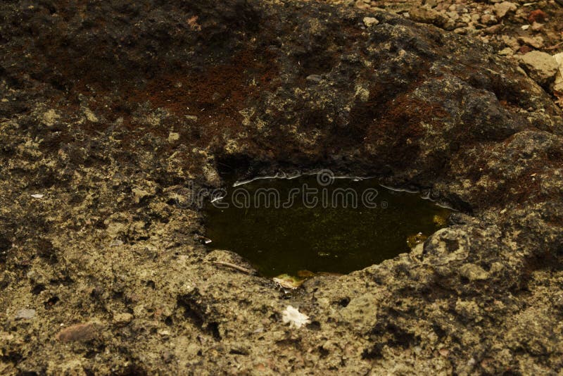 Pothole in the rock stock image. Image of surface, pattern - 249342249