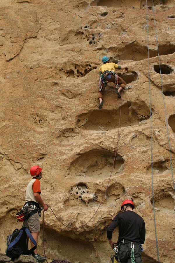 Potholes, climbers on rock stock image. Image of cliff - 2478169