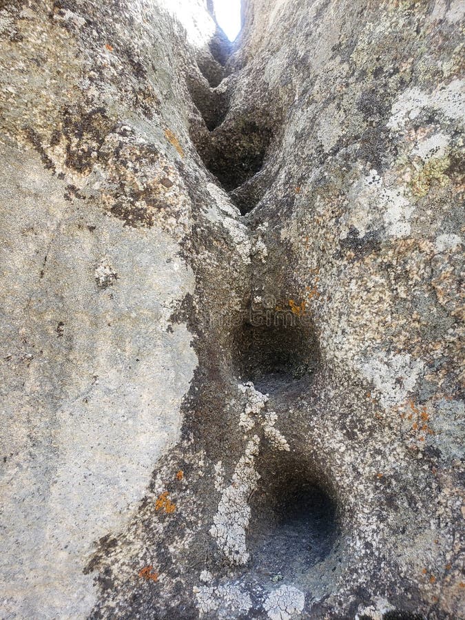 Potholes in rock formation stock photo. Image of geology - 196805900