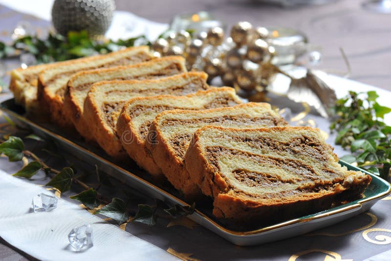 Potica/Potizza, Roll with Walnuts Stock Photo - Image of fresh, cookie ...