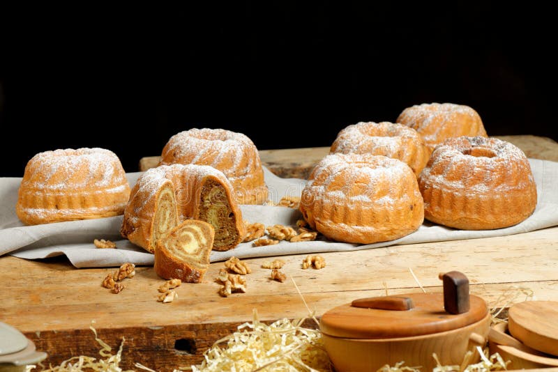 Potica/Potizza, Roll with Walnuts Stock Photo - Image of fresh, cookie ...