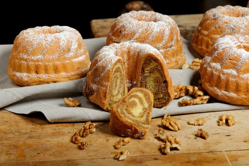 Potica/Potizza, Roll with Walnuts Stock Photo - Image of fresh, cookie ...