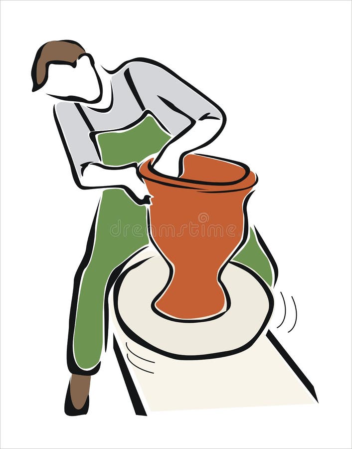 Potier illustration de vecteur. Illustration du retrait - 35931453