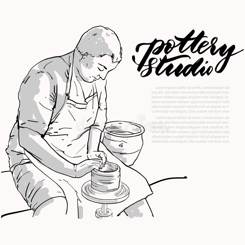 Potier Masculin Professionnel Illustration Stock - Illustration du ...