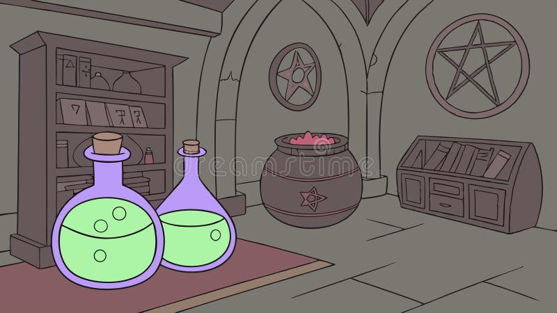 Potion Bottles Alchemy Magic Mystery Vector Design Generative AI Stock ...