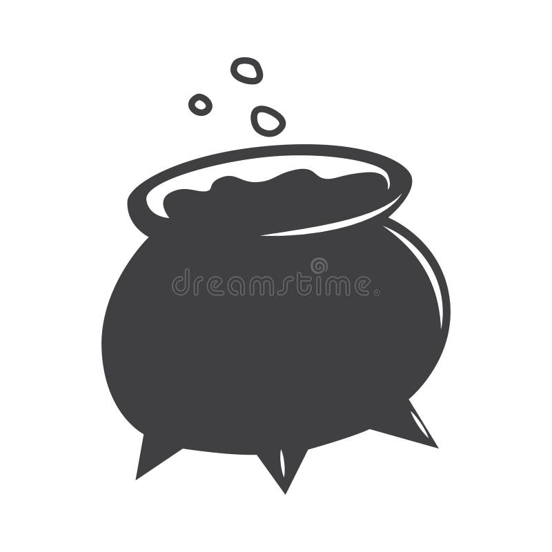 Potion in Cauldron. Vector Illustration Decorative Design Stock Vector ...