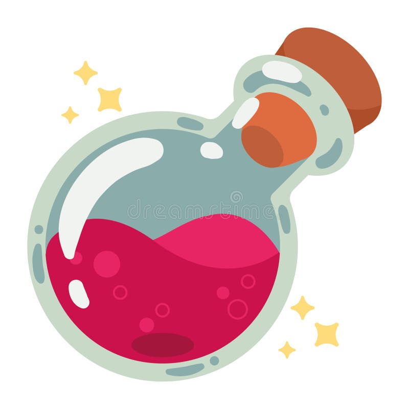 Potion flask video game stock vector. Illustration of videogame - 275025174