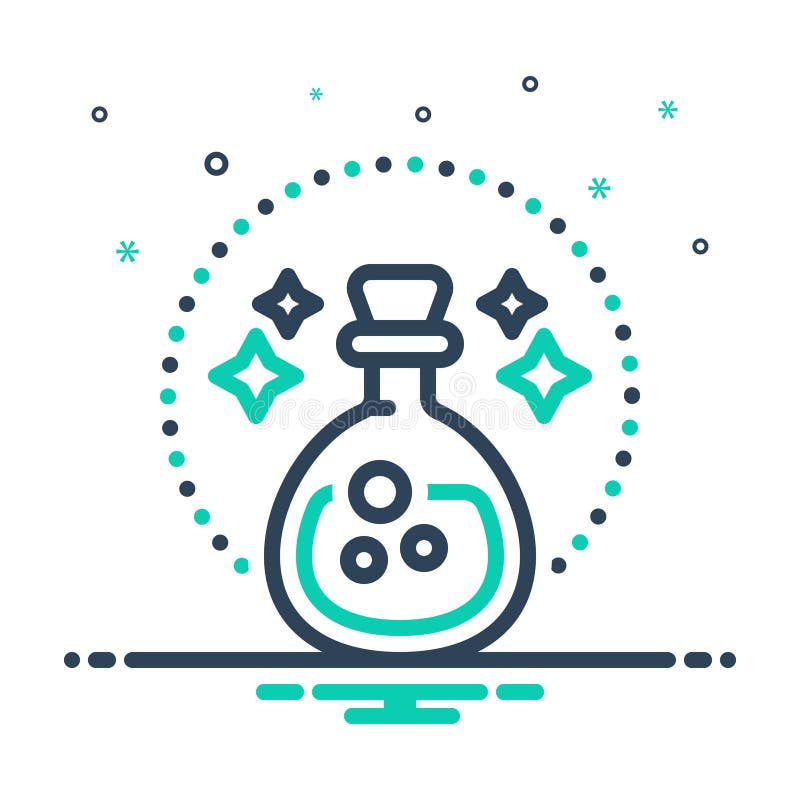 Mix Icon for Potion, Medicine and Liquid Stock Vector - Illustration of ...
