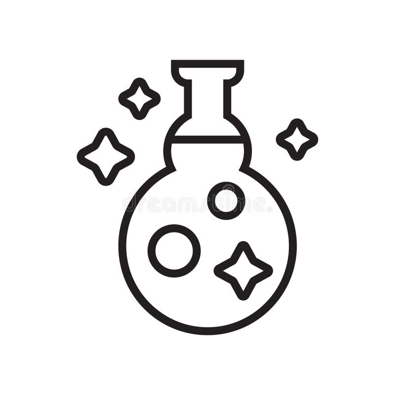 Potion Icon Vector Sign and Symbol Isolated on White Background, Potion ...