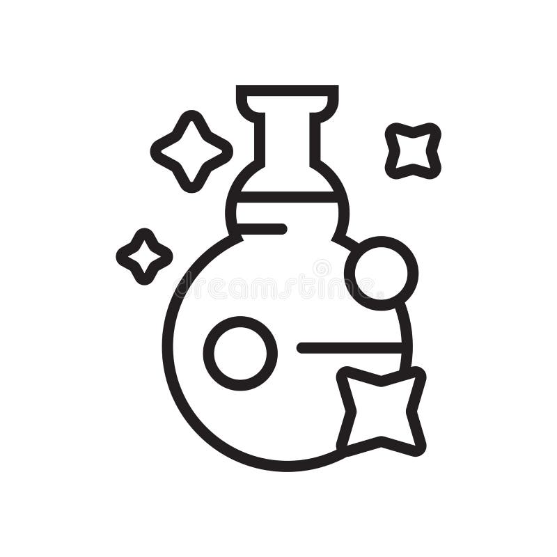 Potion Bottles Black White Stock Illustrations – 196 Potion Bottles ...