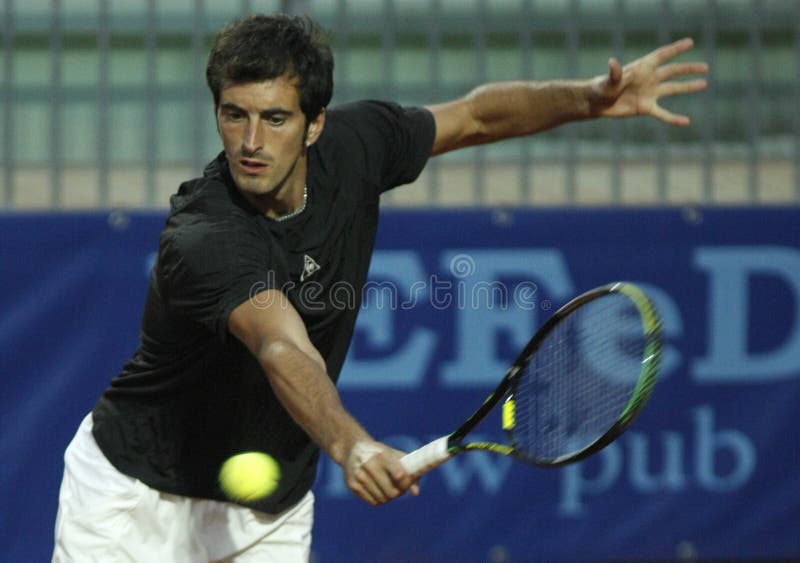 Potito Starace Returns the Ball Editorial Stock Photo - Image of ...