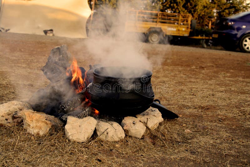 Potjie on the fire stock image. Image of potjie, africa - 4274211