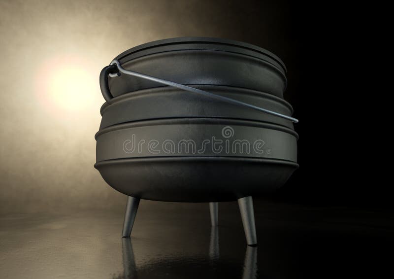 Potjiekos-Topf-Schwarzes stockfoto. Bild von kappe, küche - 46928060