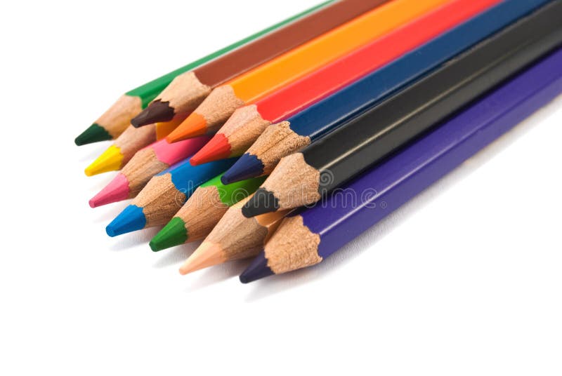 Potloden stock foto. Image of kleurpotlood, kleur, blauw - 18520562